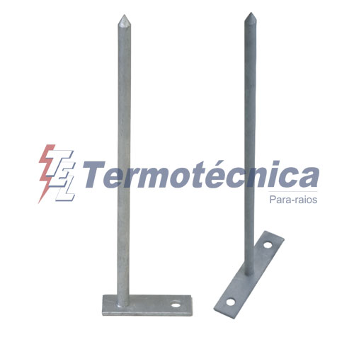 Minicaptores em Aço GF Horizontal - Termotécnica Para-raios e Aterramentos
